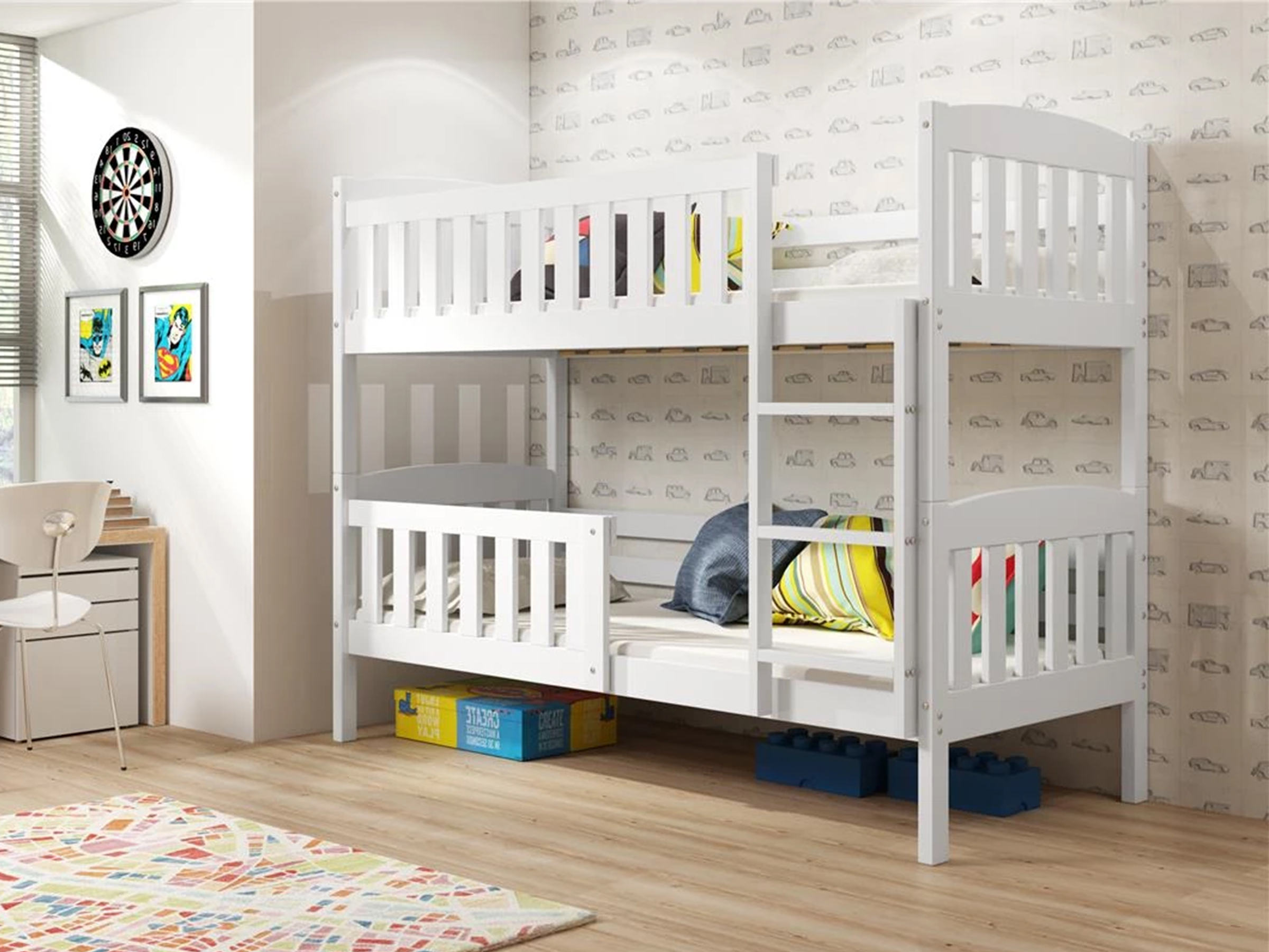 Kubus Køyeseng 80x190 - Hvit - Barnerommet